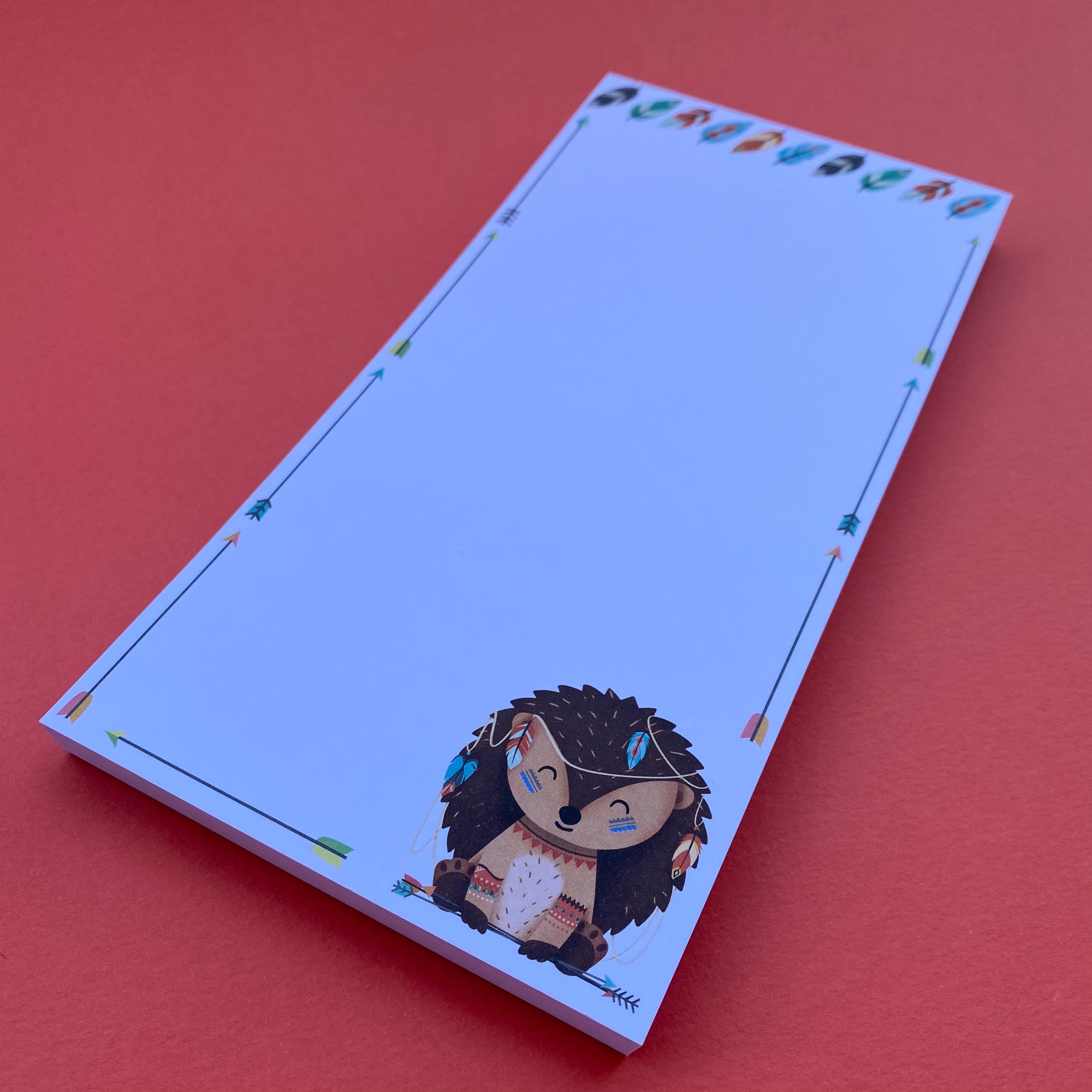 Hedgehog Notepad. 100 Sheets. DL 105 X 210mm - Etsy UK