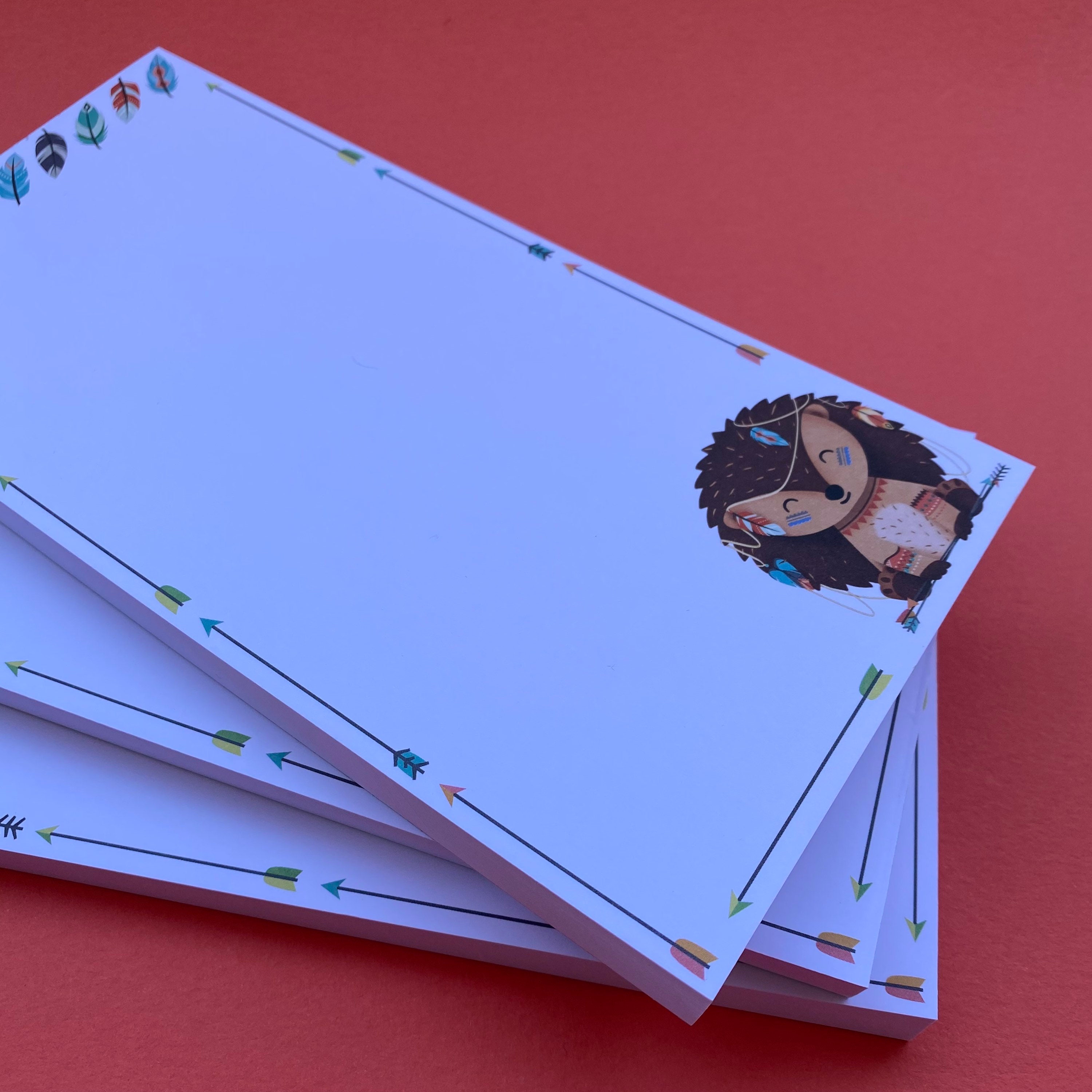 Hedgehog Notepad. 100 Sheets. DL 105 X 210mm - Etsy UK