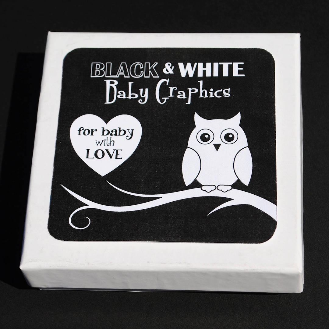 Black & White Baby Graphics Infant Visual Stimulation Art - Etsy UK