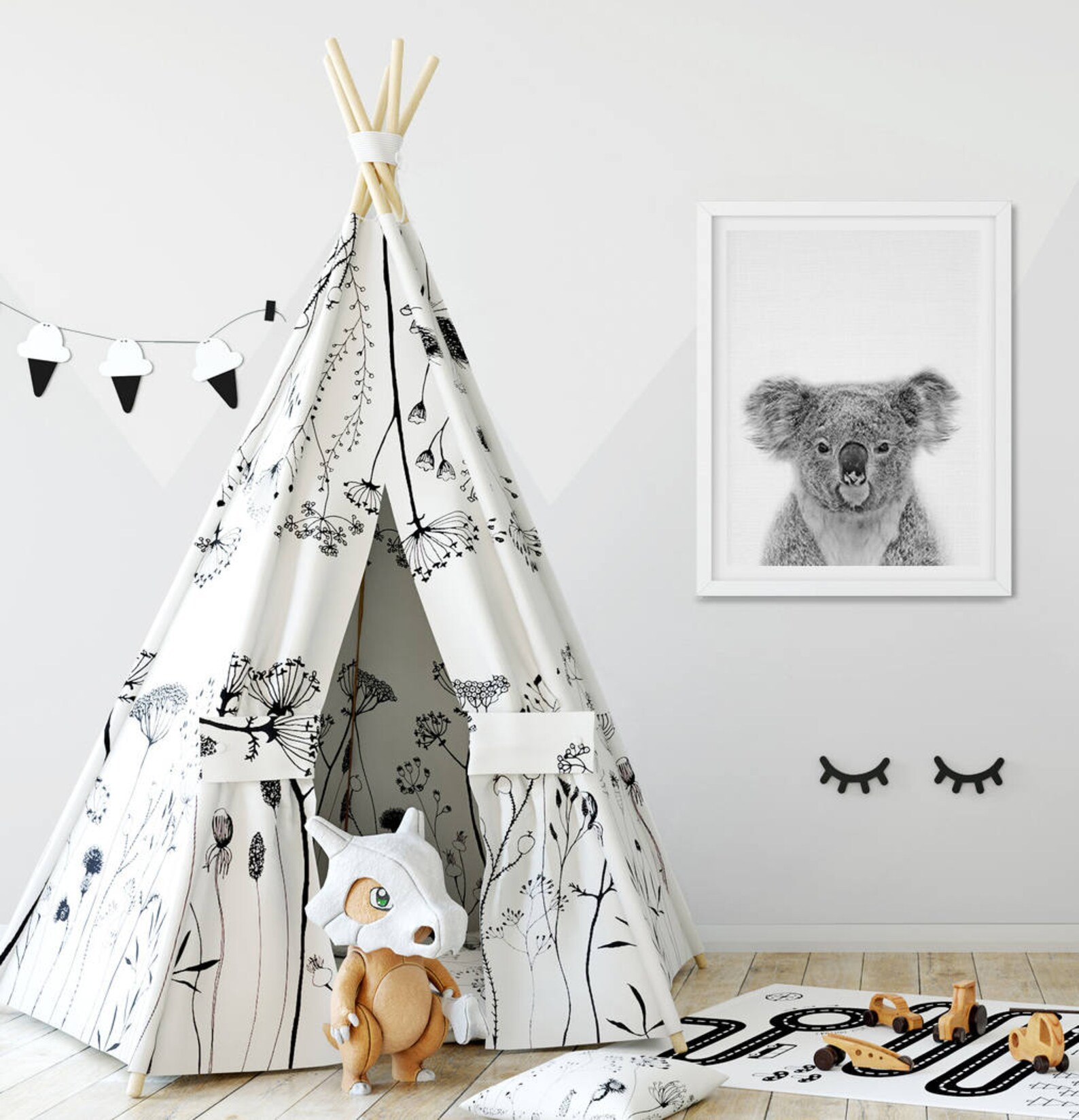 Koala Print Koala Bear Print Nursery Animal Print Nursery - Etsy