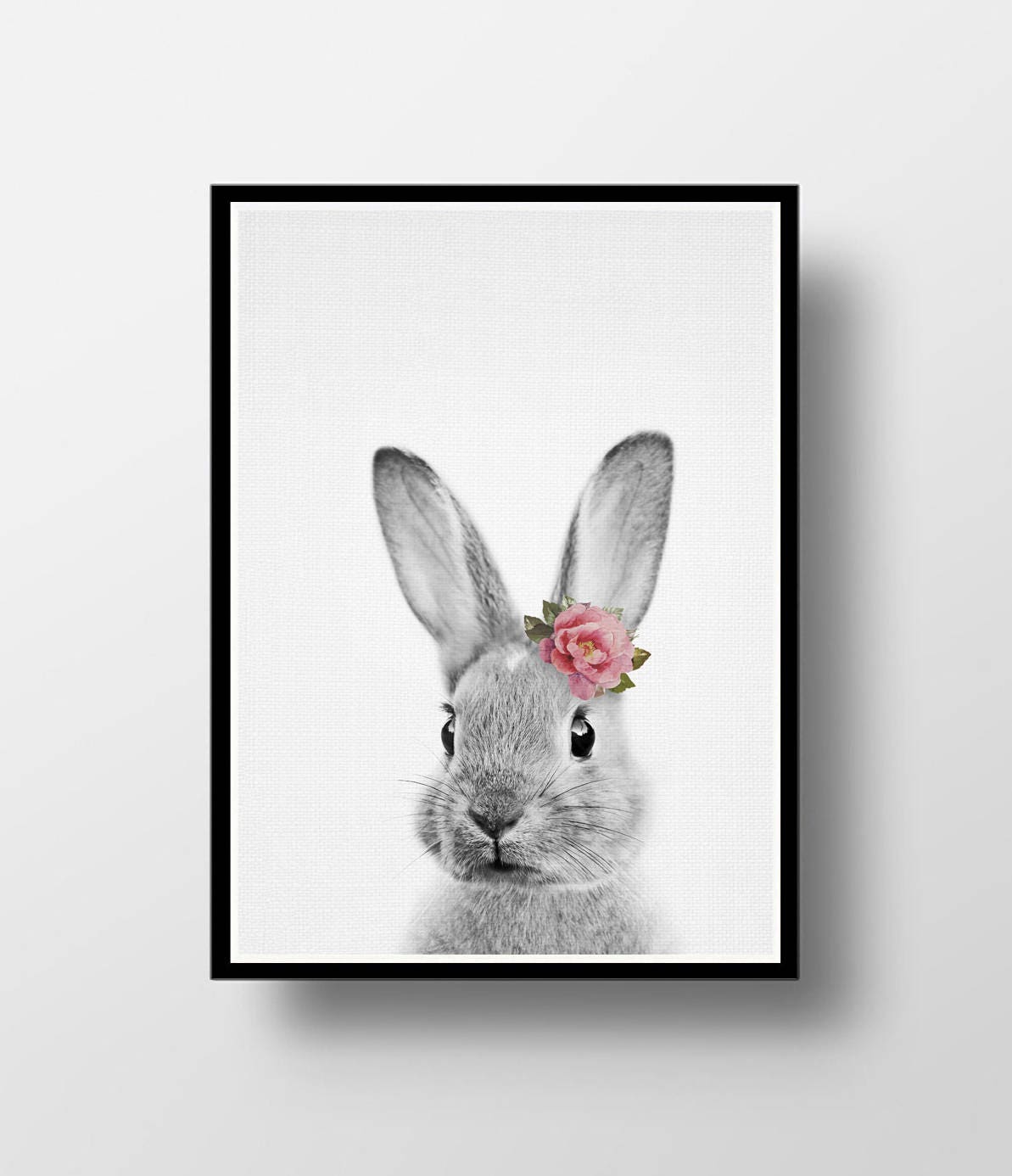 Rabbit Print Nursery Animals Nursery Printable Nursery | Etsy