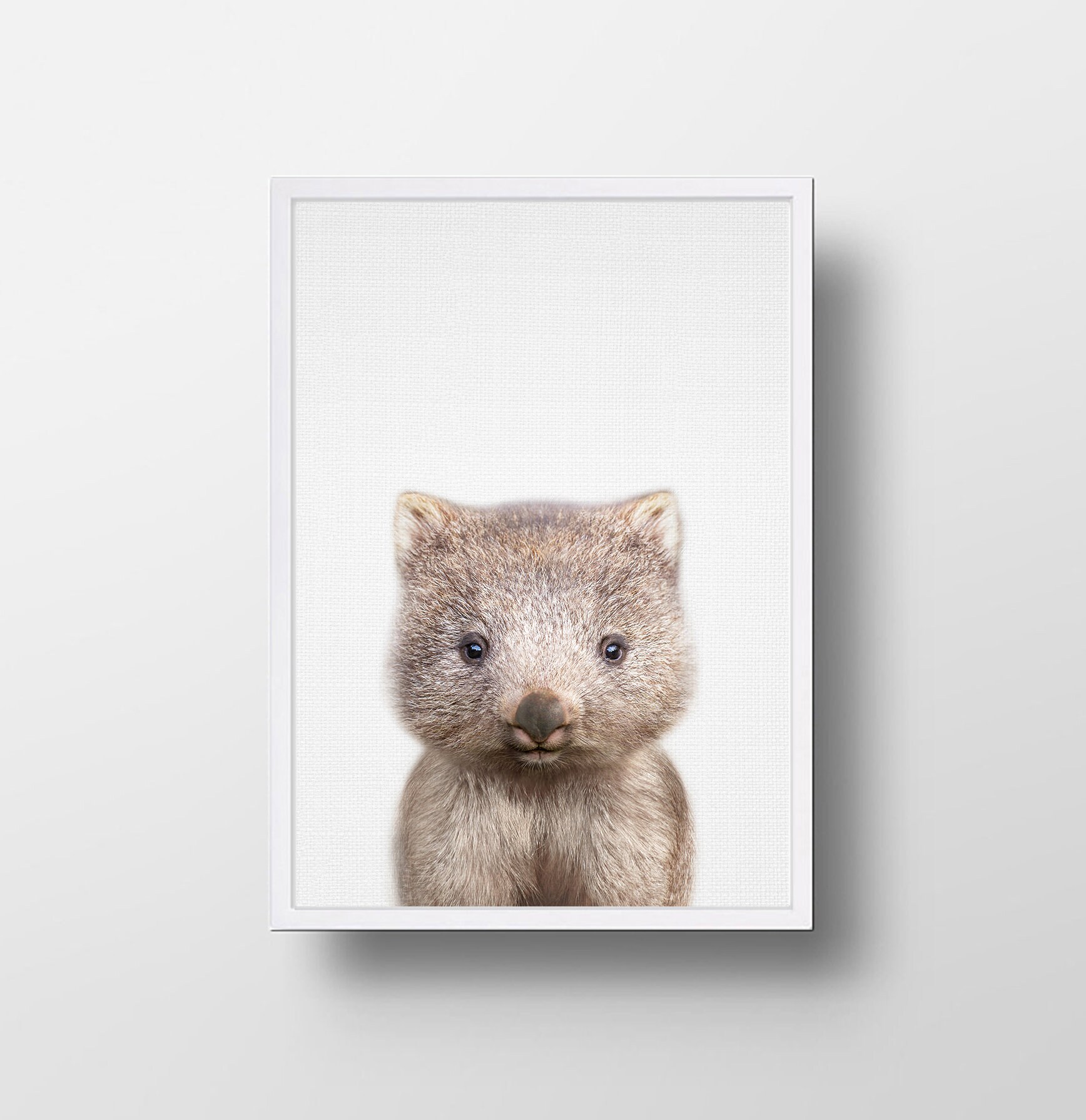 Wombat Print Australian Animal Print Nursery Animals | Etsy