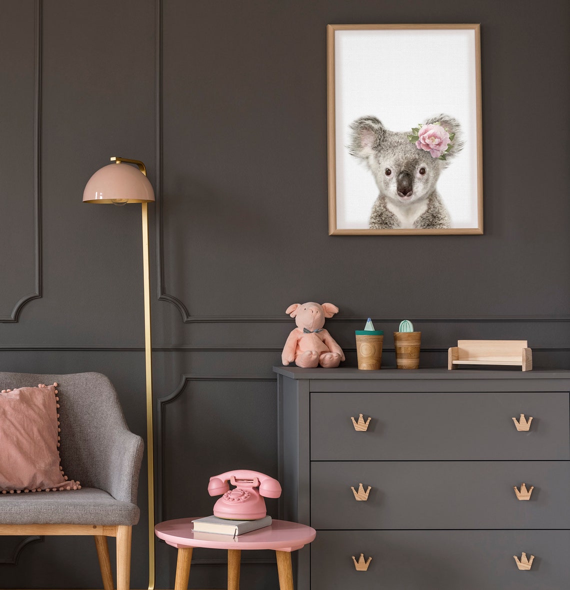 Baby Koala Print Koala Bear Print Nursery Animal Print | Etsy