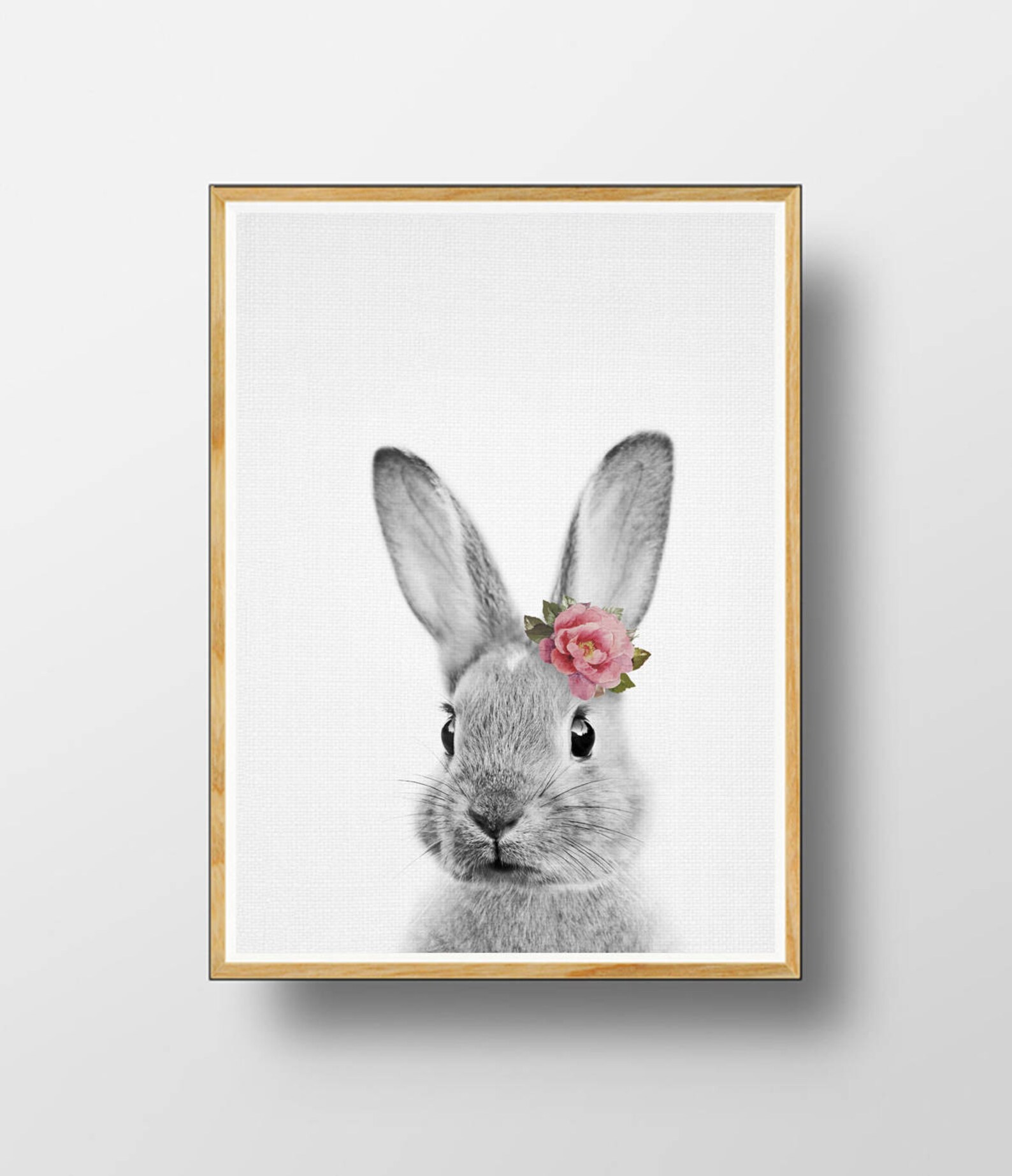 Rabbit Print Nursery Animals Nursery Printable Nursery - Etsy UK