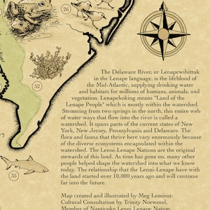 Map of Delaware River Watershed/lenapehoking, 16"x20" - Etsy