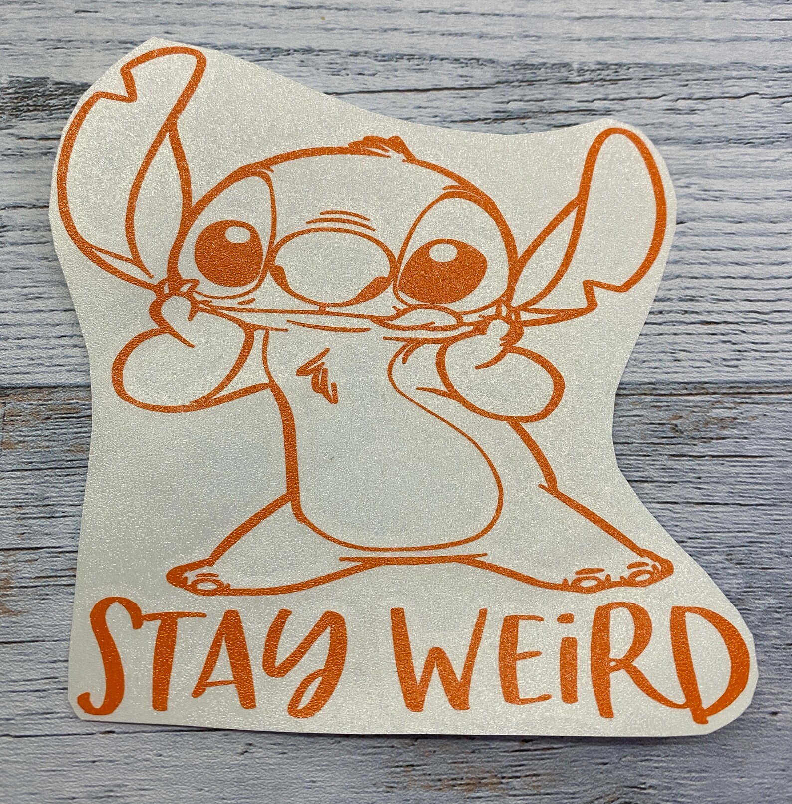 Stitch Stay Weird Disney Sticker Disney Decal for - Etsy