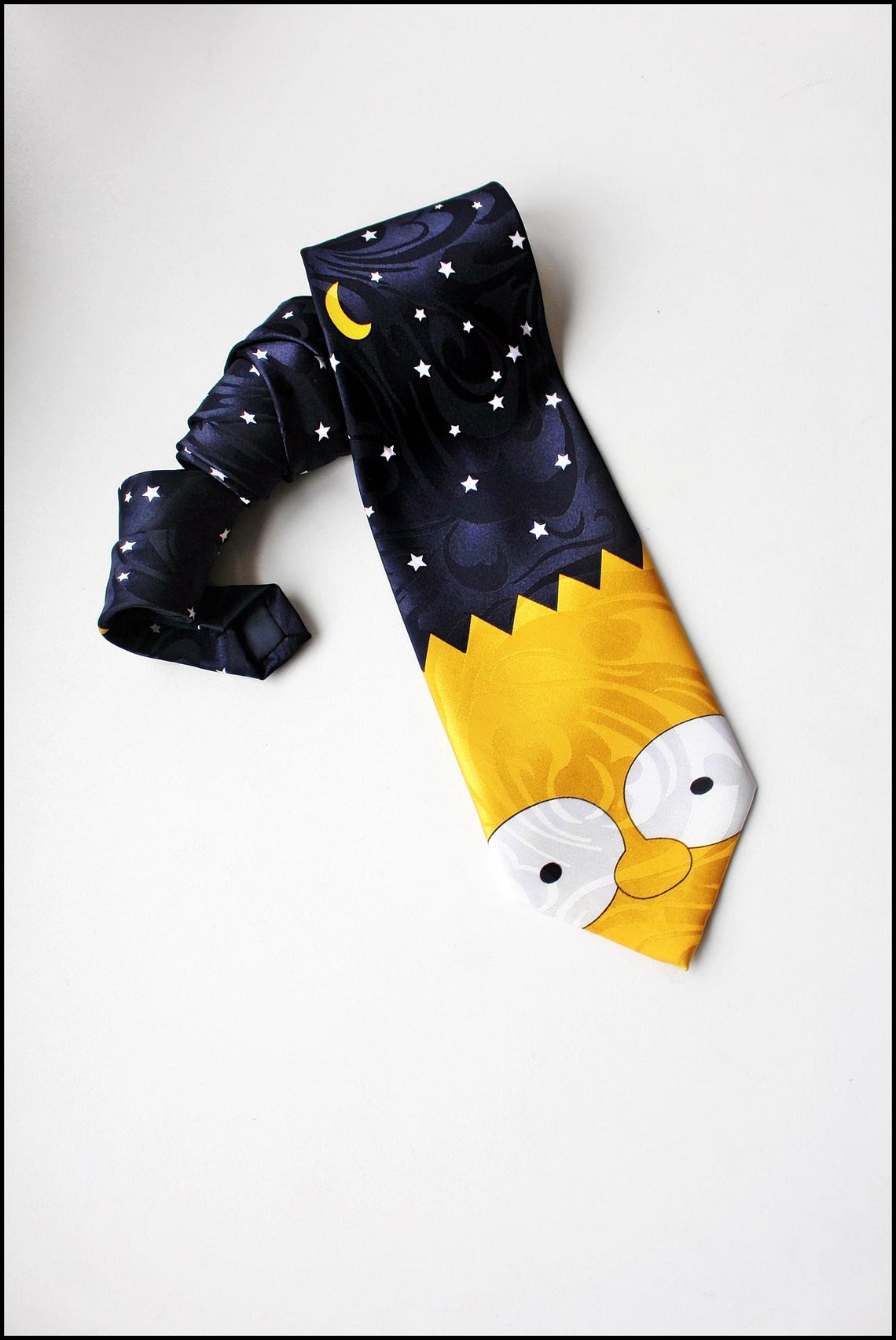 Blue SIMPSONS Cartoon Necktie,simpsons Sikl Ties,cartoon Nectie,men's ...