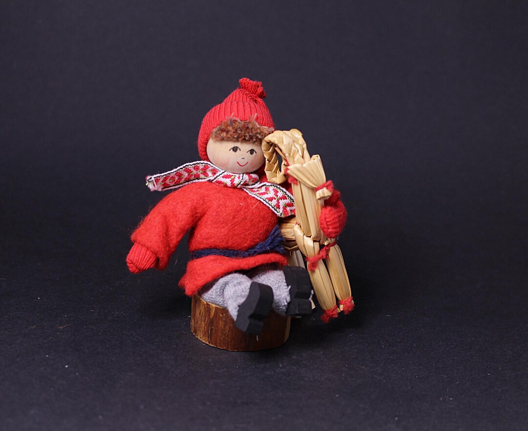 Vintage Original BUTTICKI Tomte Gnome Straw Dala Goat,scandinavian ...