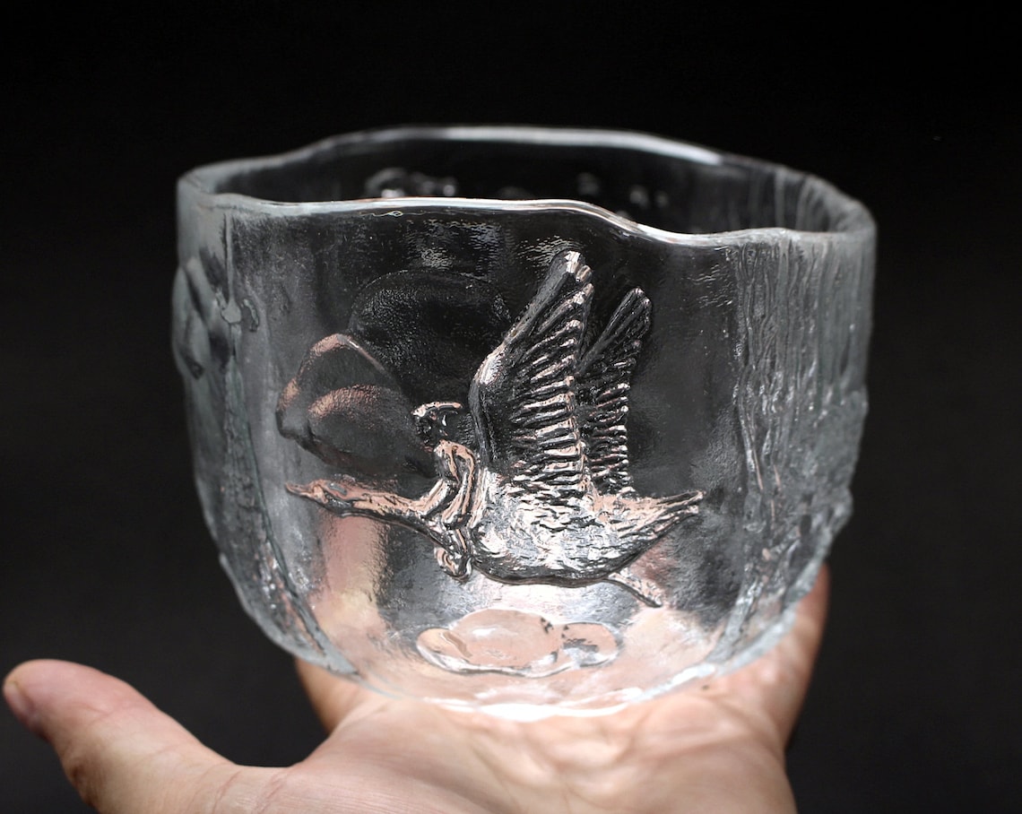Kosta Boda-crystal Bowl by Kjell Engman,kosta Boda Mother Goose Bowl ...
