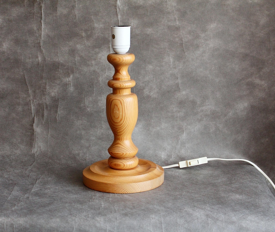 Wood Lamp Base Wood Lighting Table Lamp,scandinavian Wooden Table Lamp ...