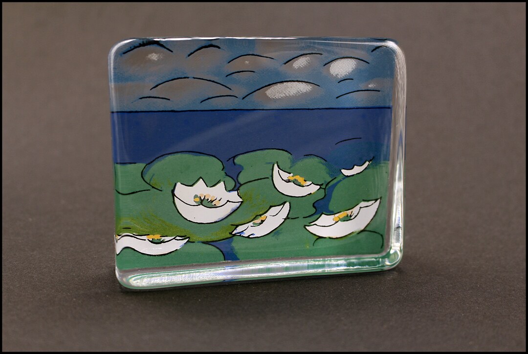 Iittala Heljä Liukko-sundström"suvi" Glass Card,crystal Paperweight ...