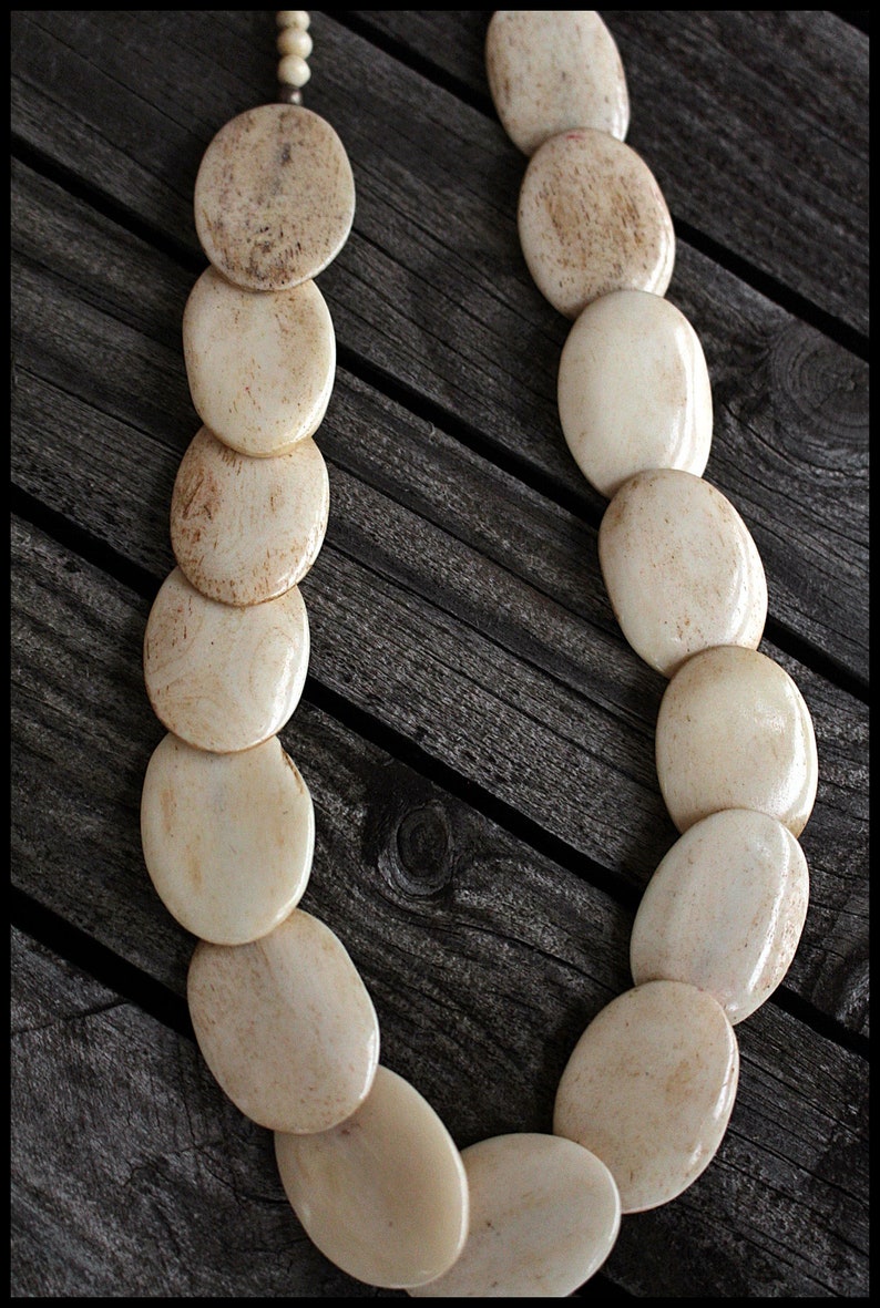 Antique Victorian Bovine Bone Necklace,19th Vintage Victorian Bone ...