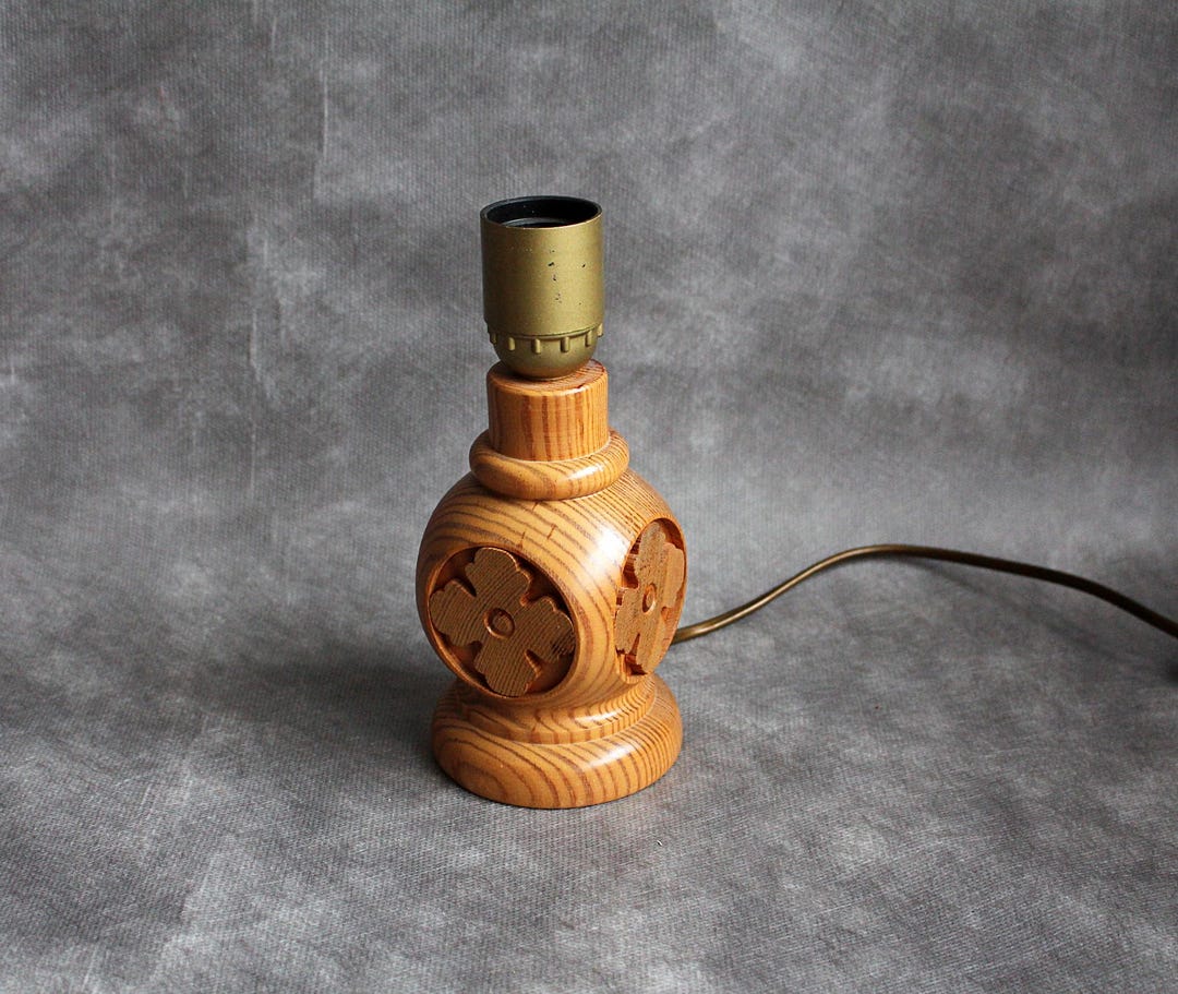 Wood Lamp Base Wood Lighting Table Lamp,scandinavian Wooden Table Lamp ...