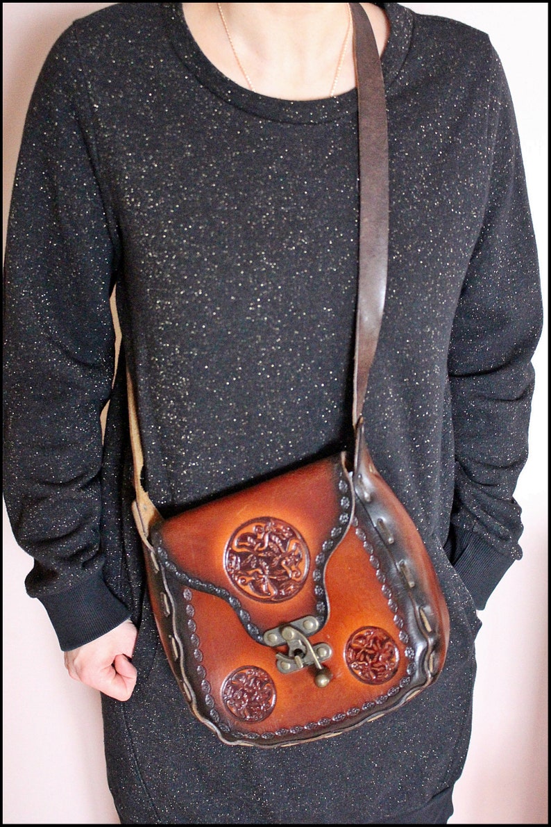 Vintage Viking Women Bag,ladies Celtic Leather Bag ,viking Pouch,celtic ...