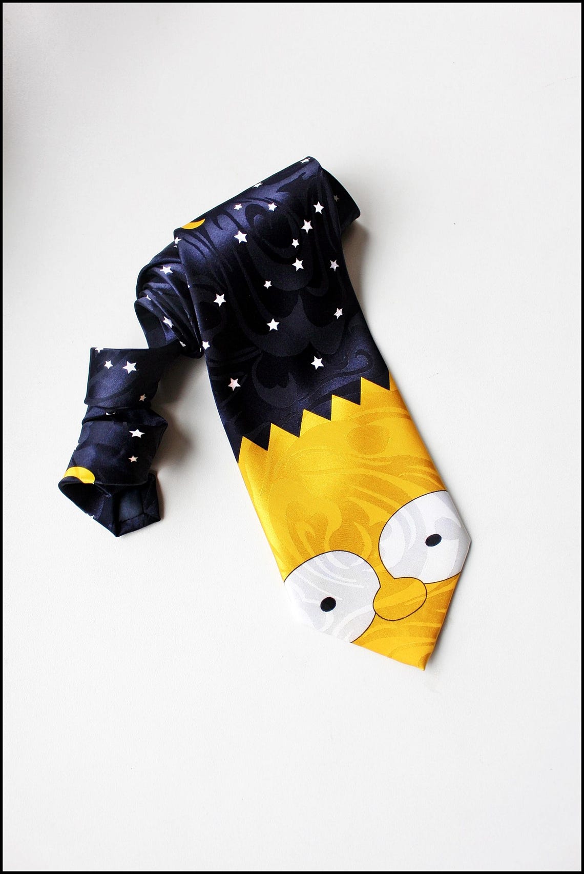 Blue SIMPSONS Cartoon Necktie,simpsons Sikl Ties,cartoon Nectie,men's ...