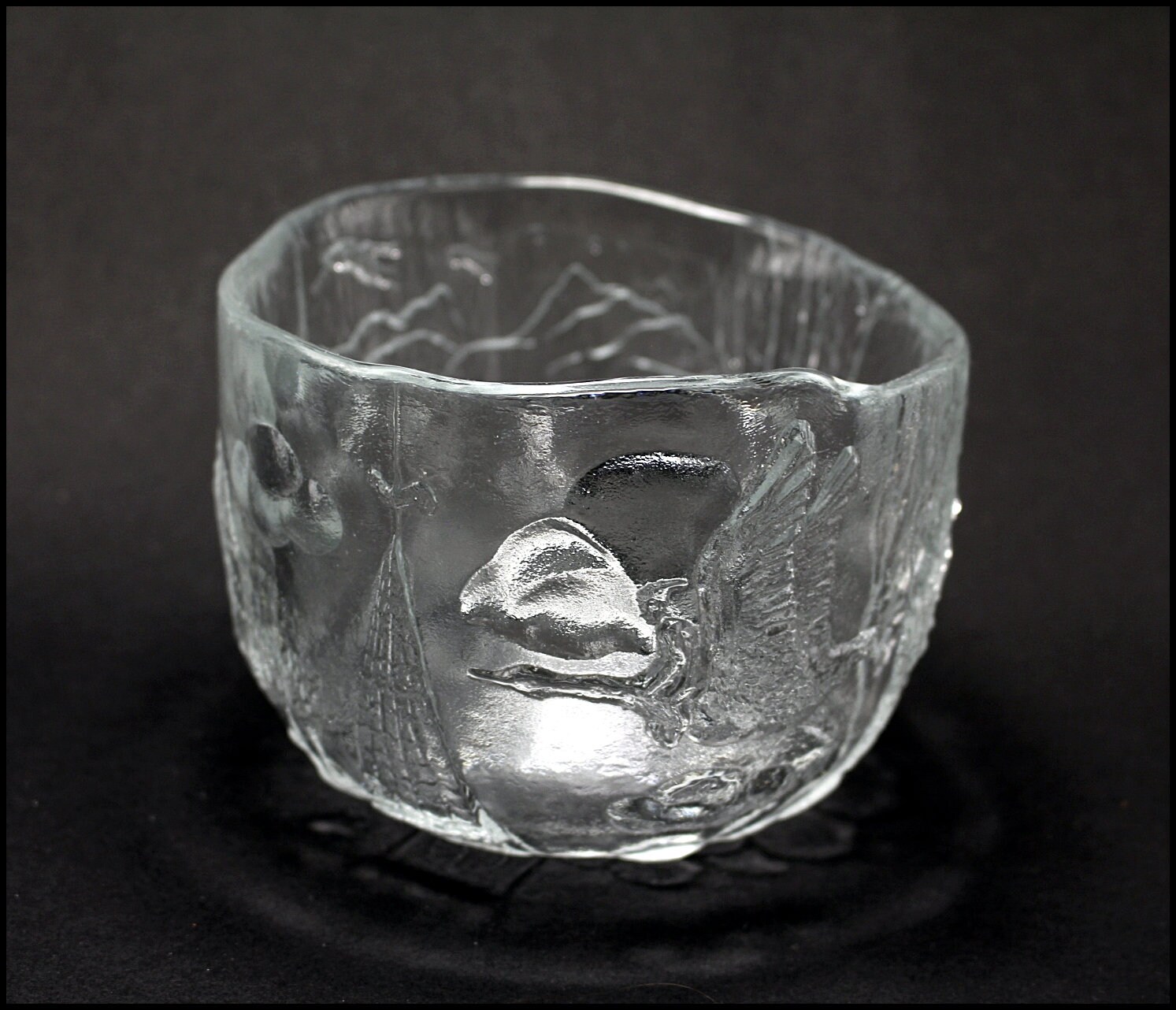 Kosta Boda-crystal Bowl by Kjell Engman,kosta Boda Mother Goose Bowl ...
