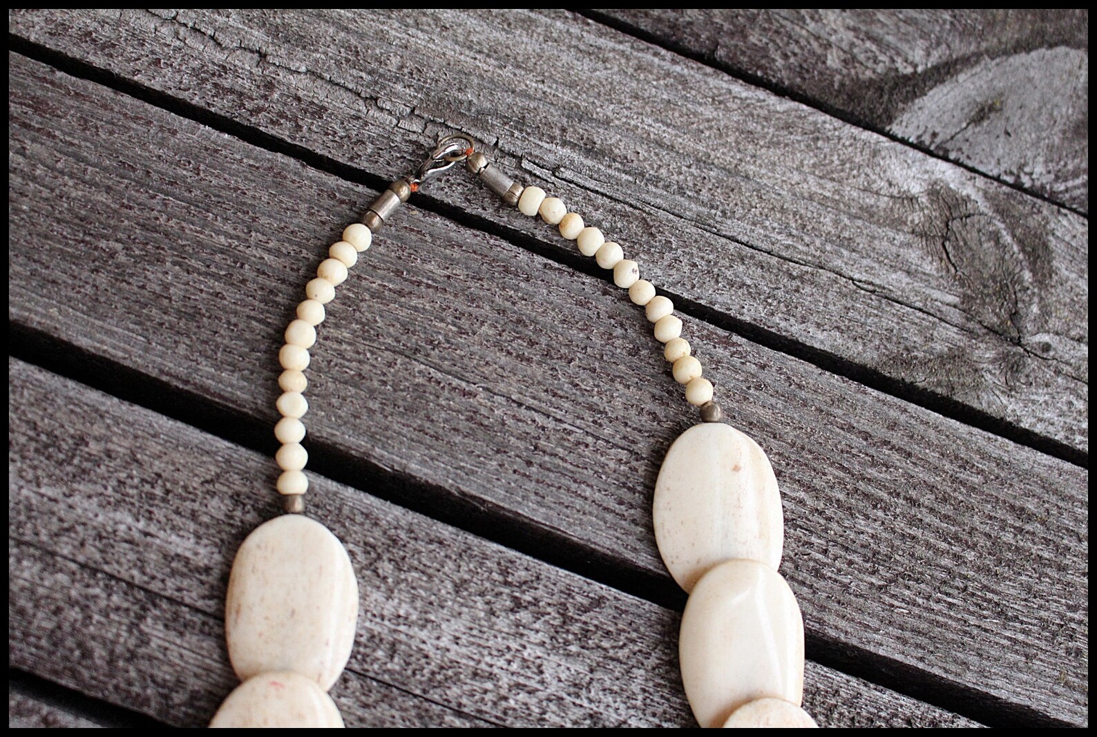 Antique Victorian Bovine Bone Necklace,19th Vintage Victorian Bone ...