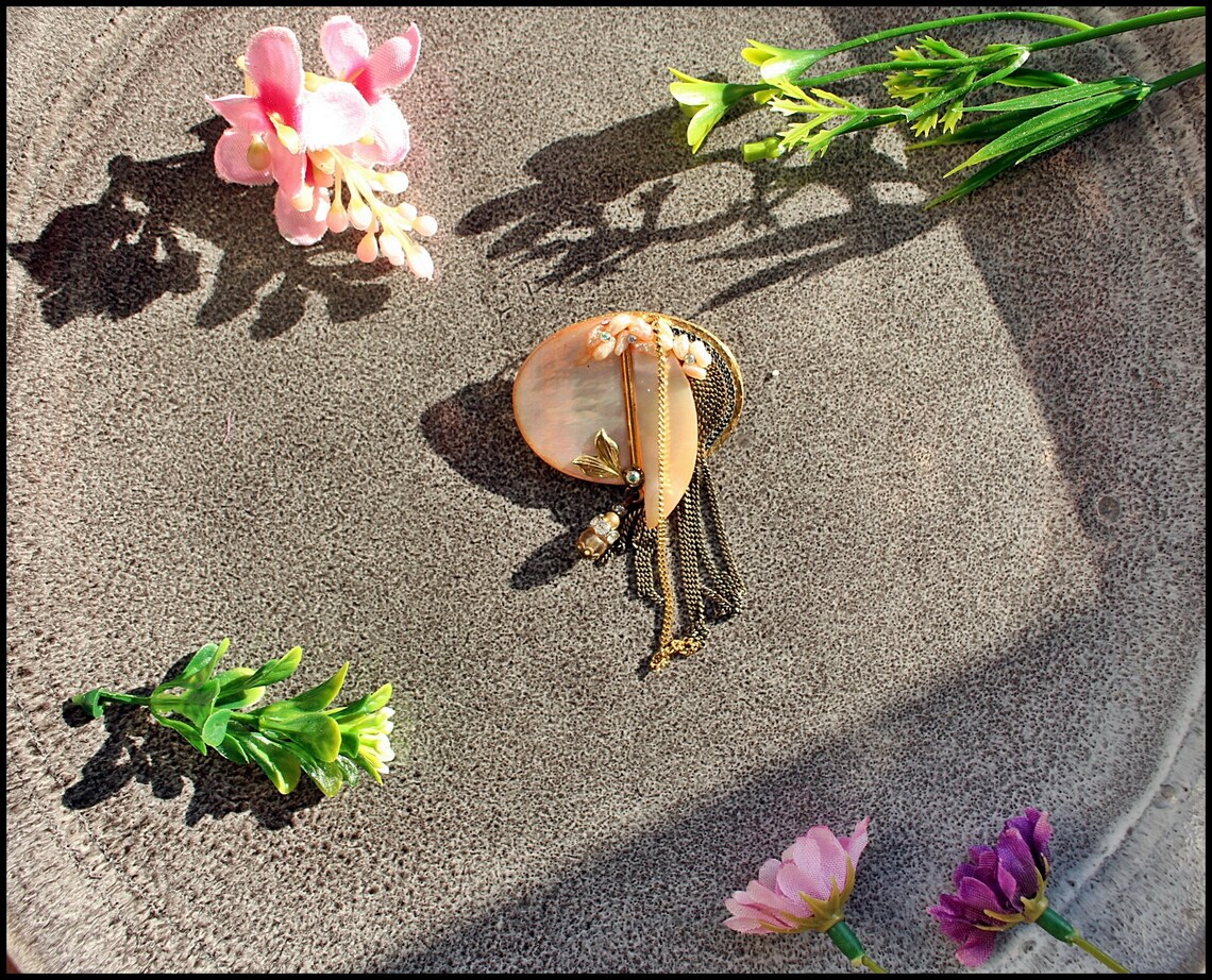 Vintage,handmade in West Germany,marena Handarbeit Brooch,mother of ...