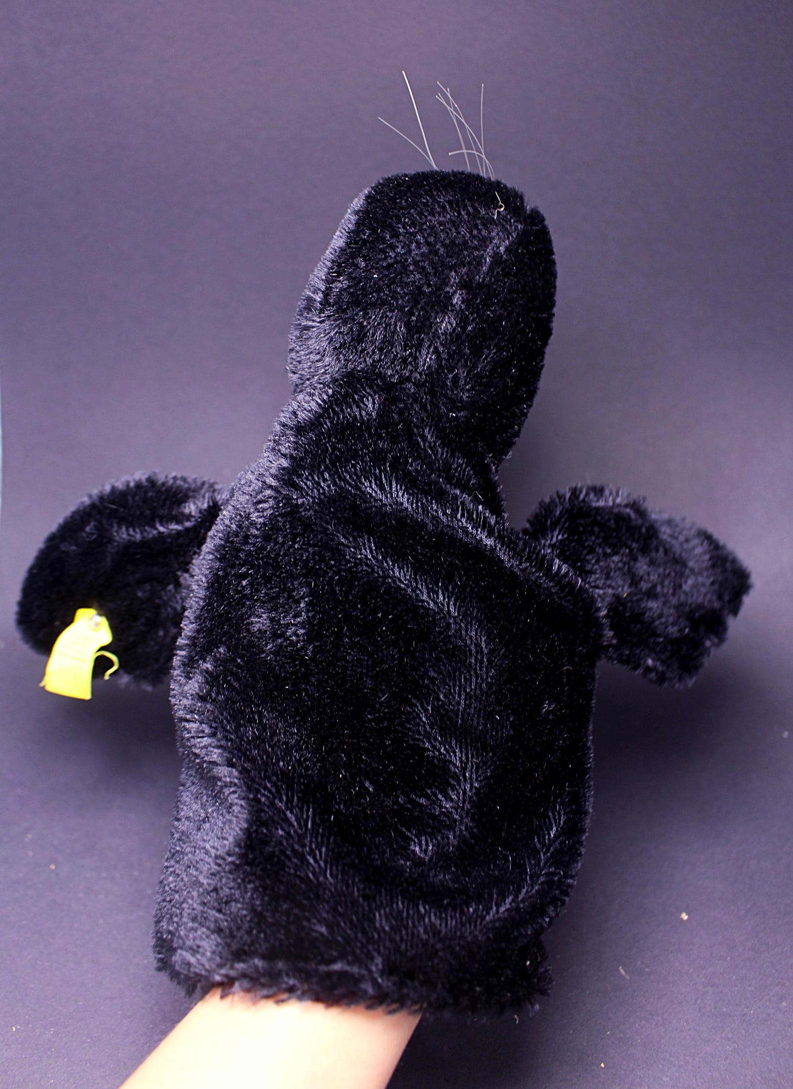 Vintage Steiff Raven Hand Puppet Hucky: Mohair Plush Toy With Ids - Etsy
