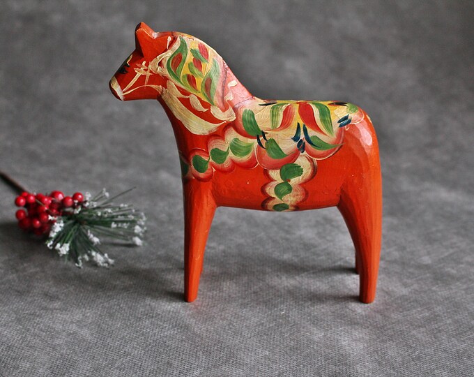 Dala Red Horse Sweden,nils Olsson Dala Häst-folk Art From Sweden ...