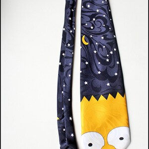 Blue SIMPSONS Cartoon Necktie,simpsons Sikl Ties,cartoon Nectie,men's ...