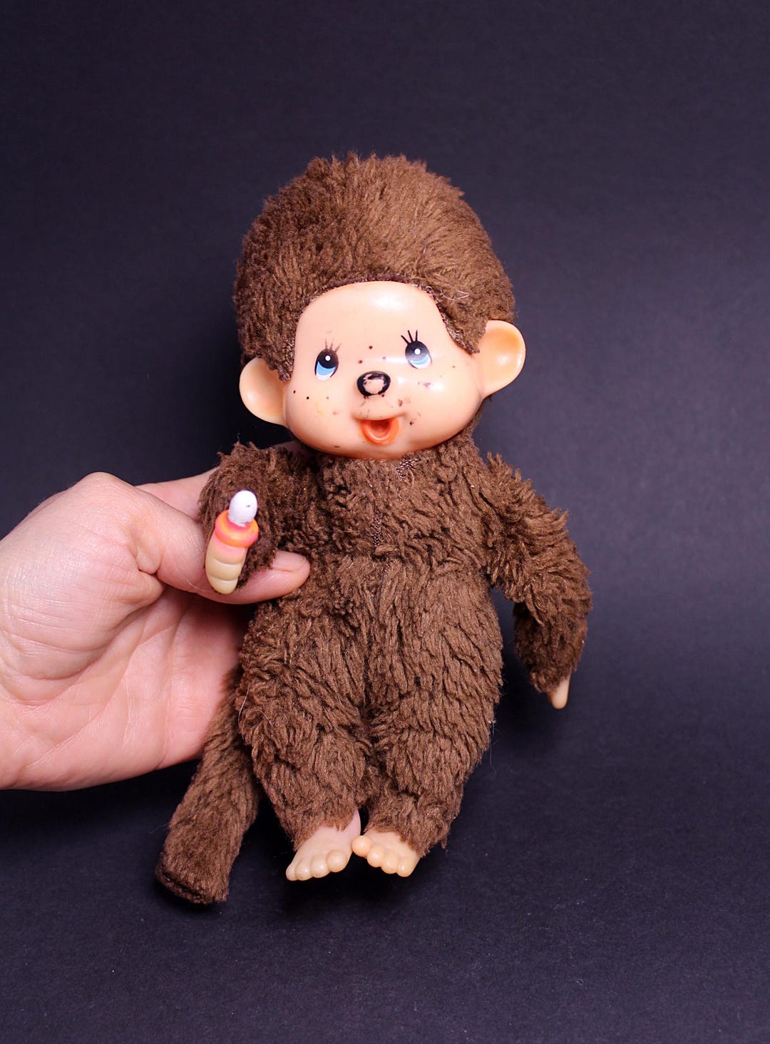 Vintage Monchhichi,stuffed Toy Brown,1980s Little Monkey,collectible ...