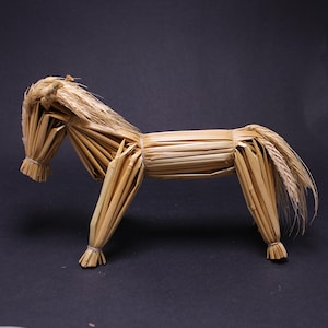 Vintage Straw Dala Horse,scandinavian Straw Christma Decoration Animal ...