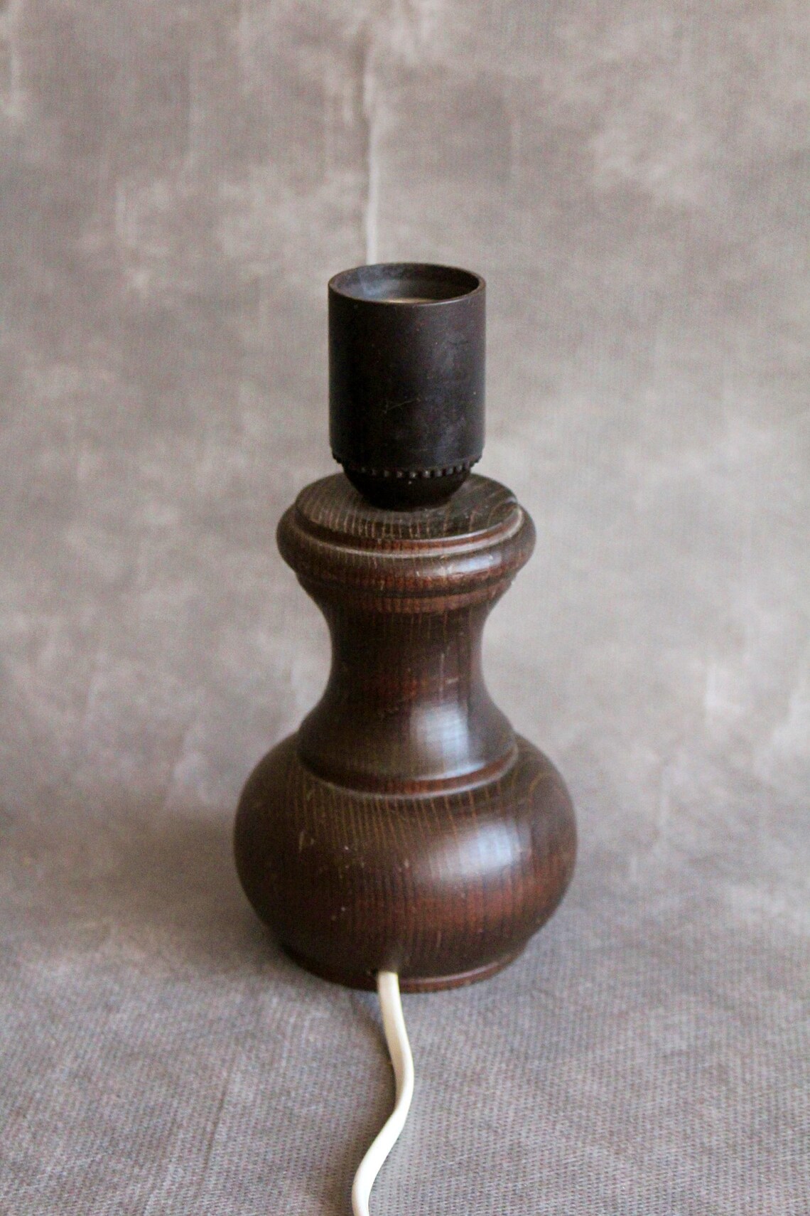 Vintage Hand-turned Wood Lamp Base: Scandinavian Cottage Decor - Etsy