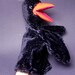 Vintage Steiff Raven Hand Puppet Hucky: Mohair Plush Toy With Ids - Etsy