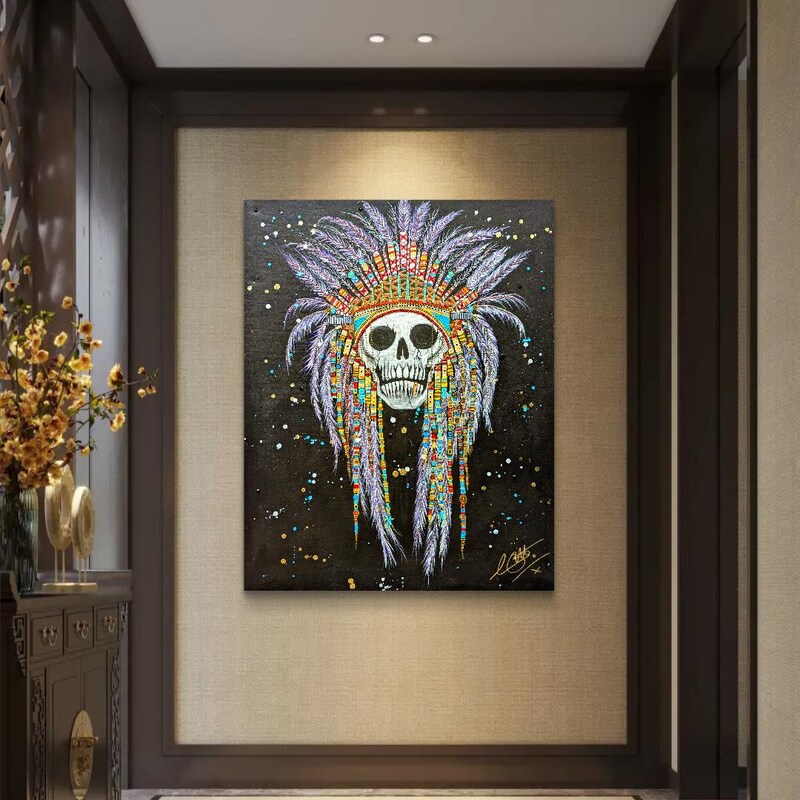 Abstract Skull - Etsy