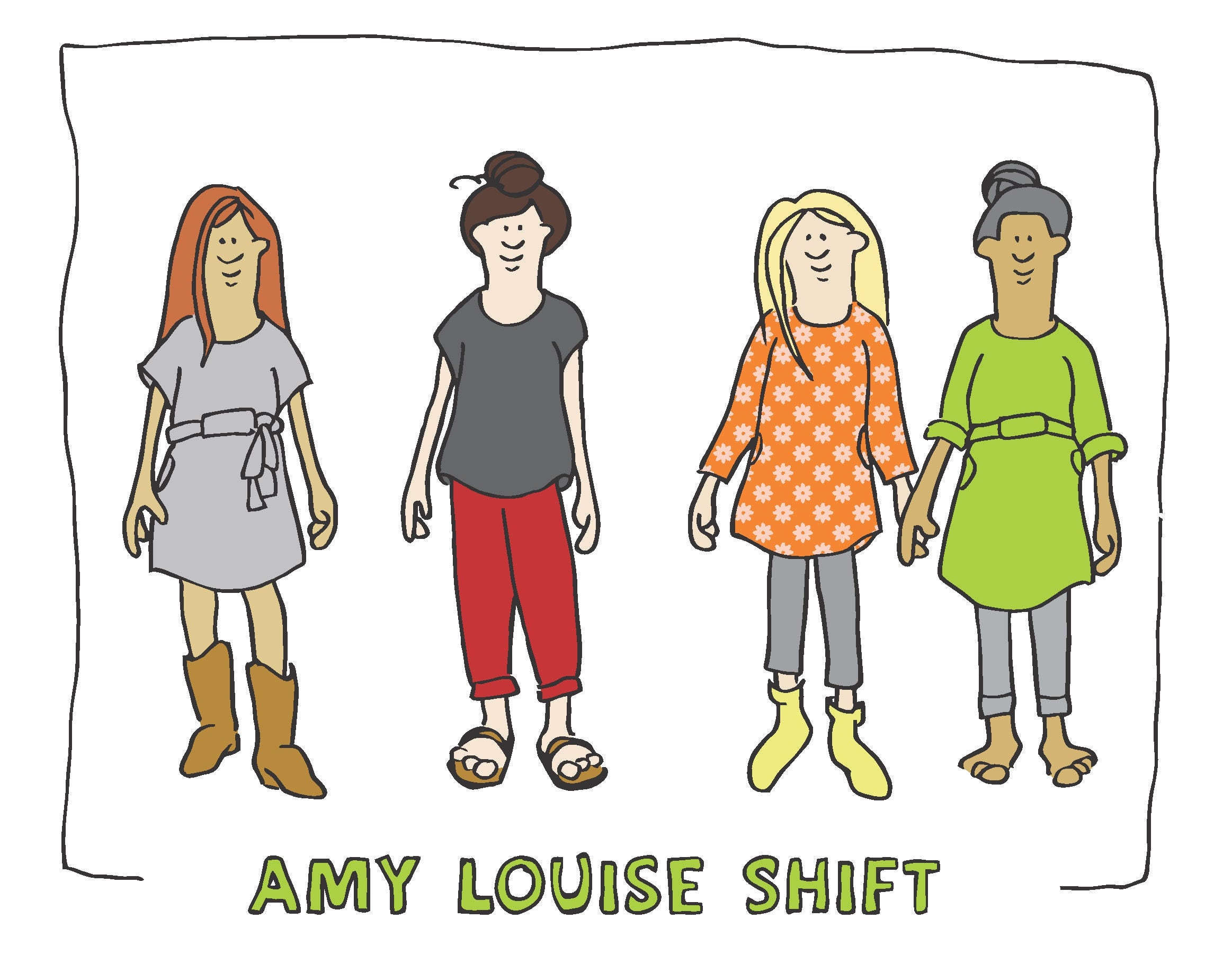 Amy Louise Shift Pattern - Etsy