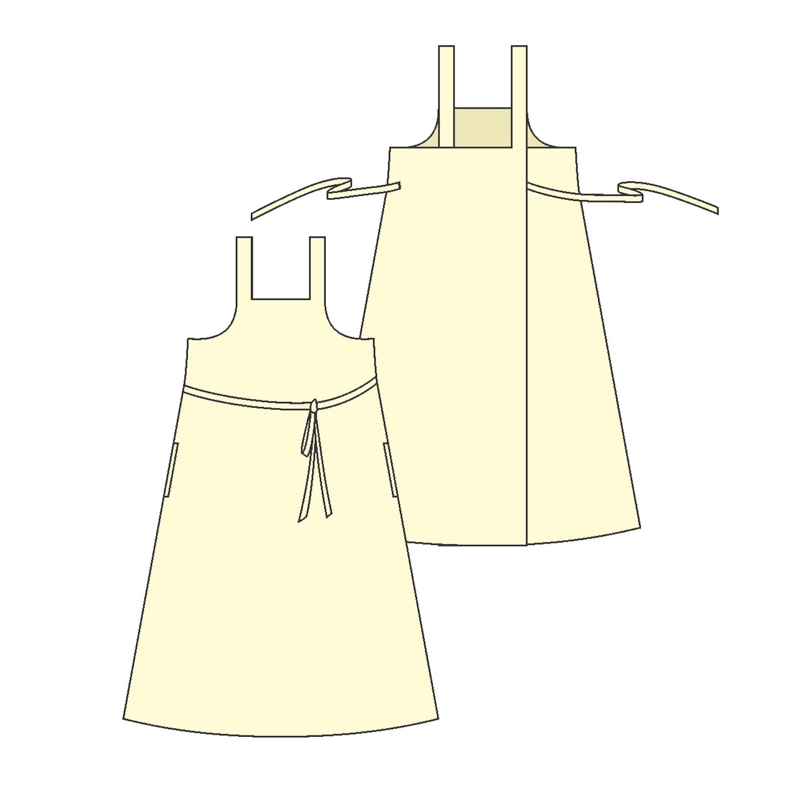 Elizabeth Shannon Apron Pattern - Etsy