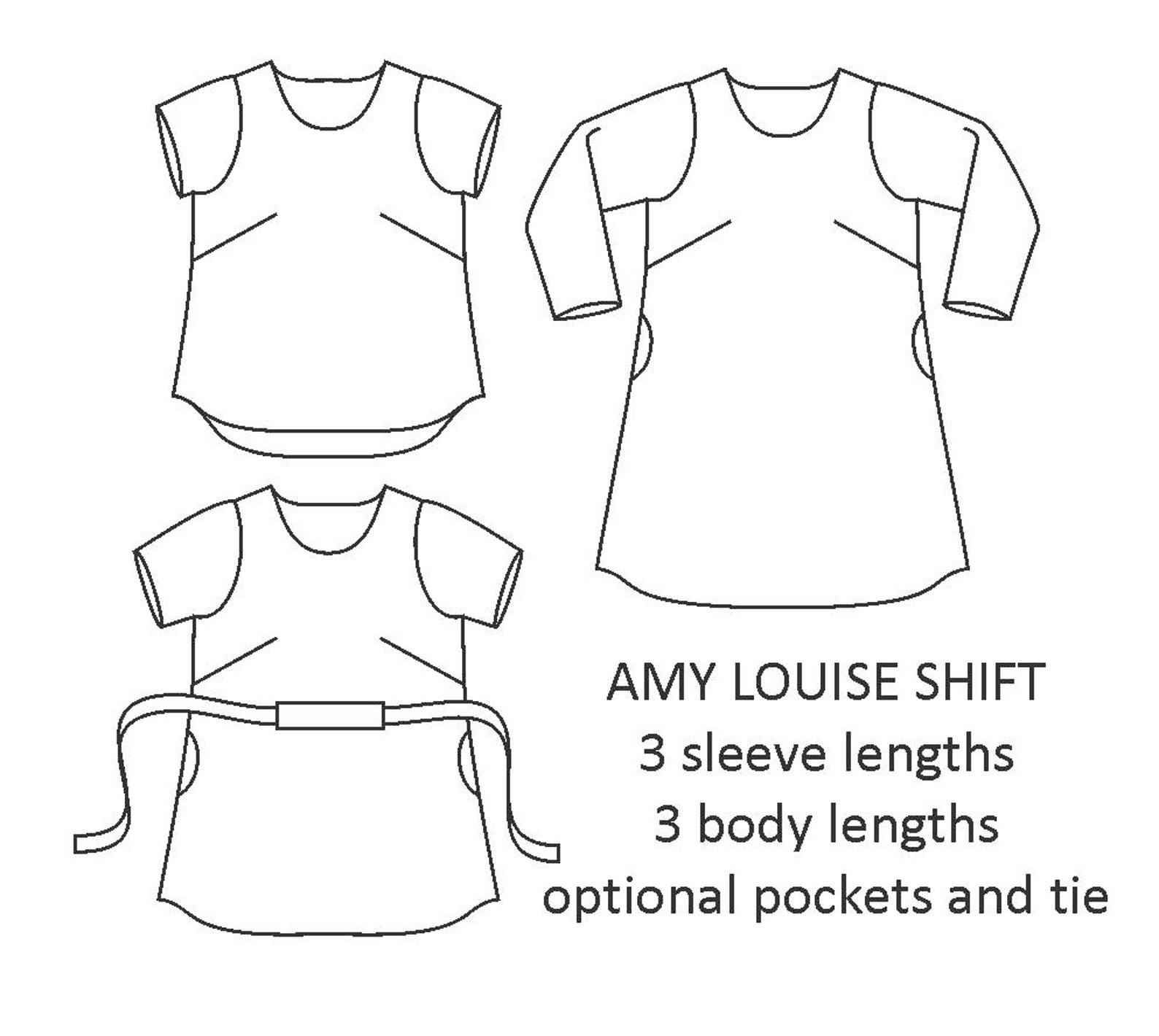 Amy Louise Shift Pattern - Etsy