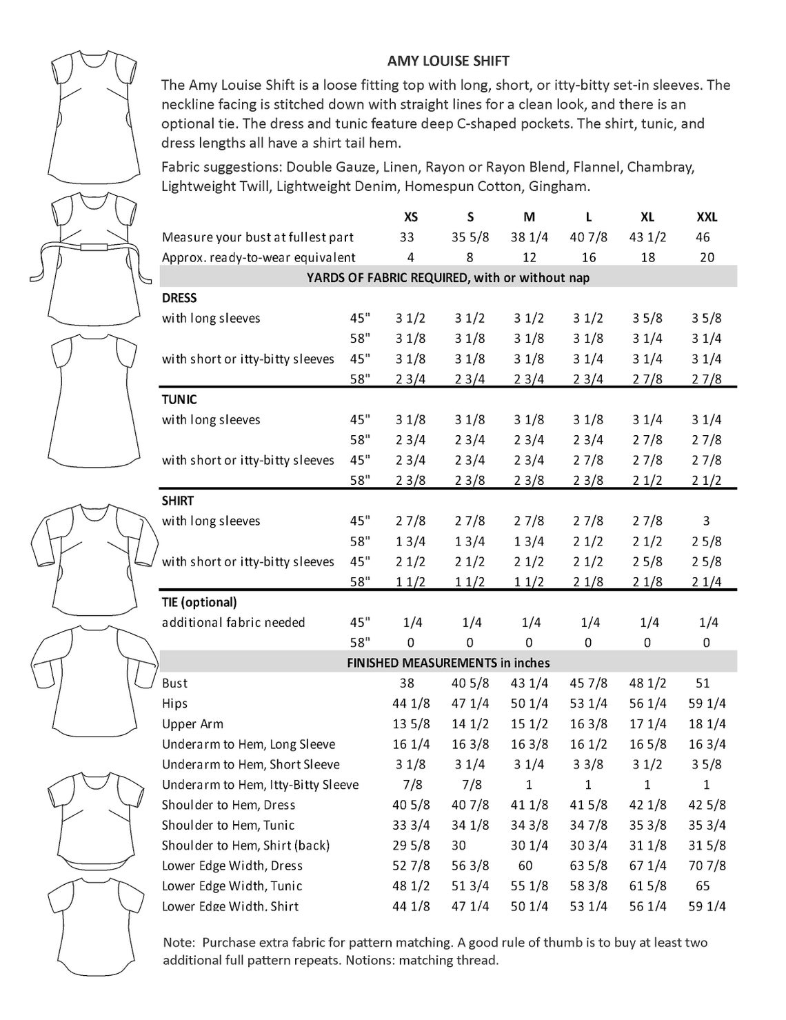 Amy Louise Shift Pattern - Etsy