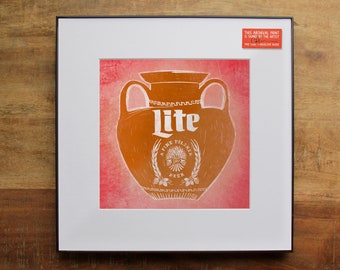 Miller Lite Poster - Etsy