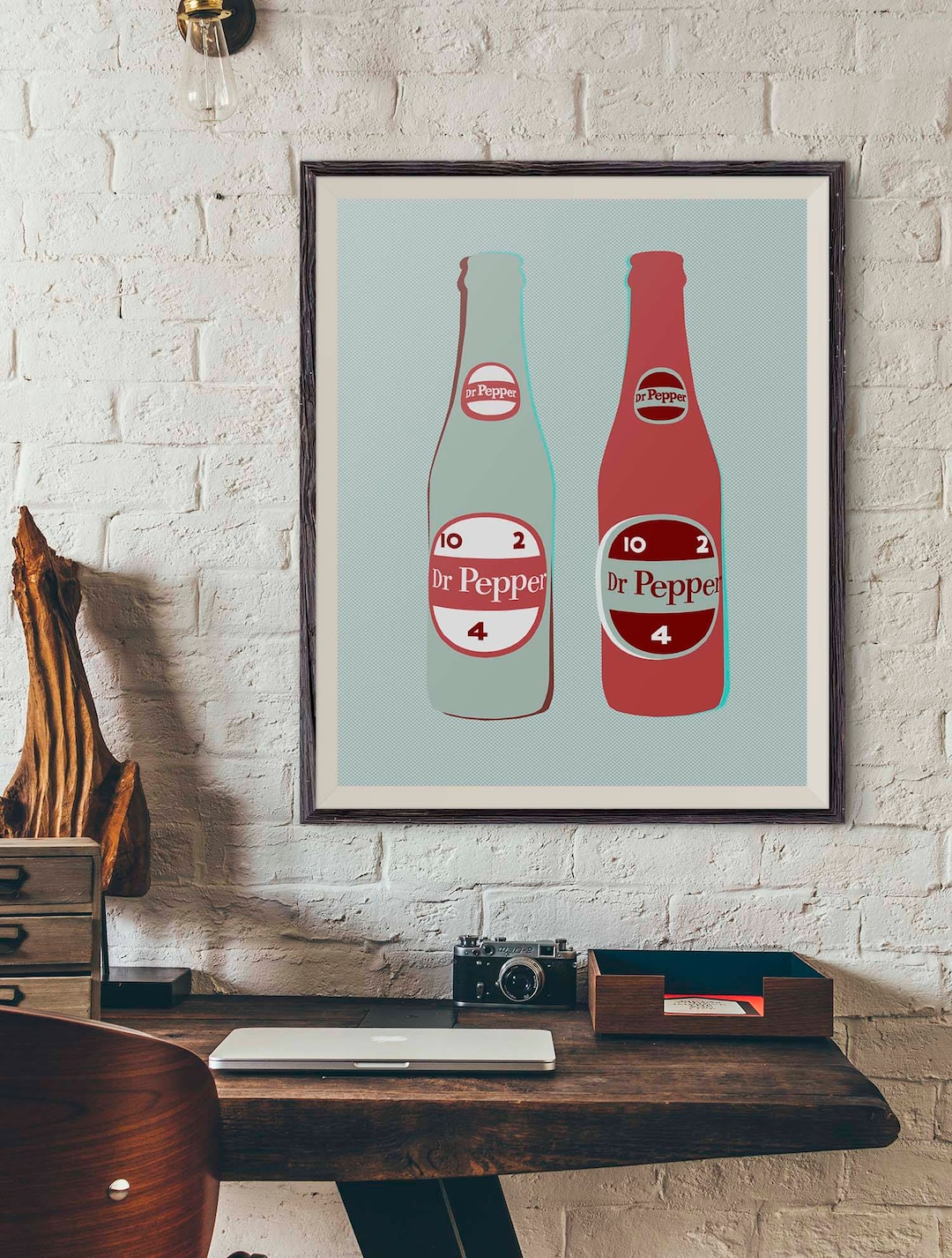 Dr. Pepper Vintage Soda Pop Bottle Pop Art Print Poster - Etsy