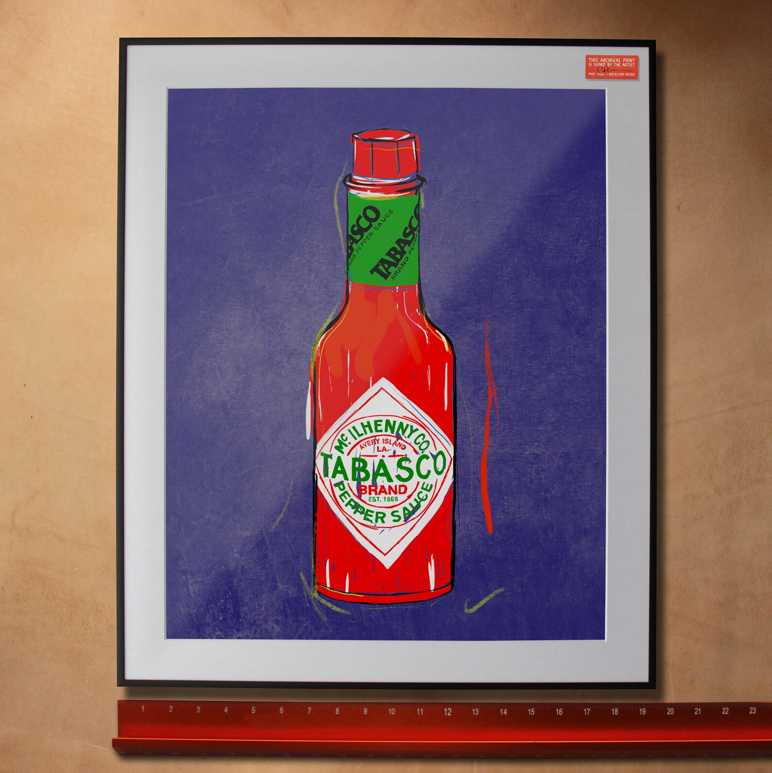 Tabasco Print Hot Sauce Poster Art Screen Print Pepper Sauce - Etsy