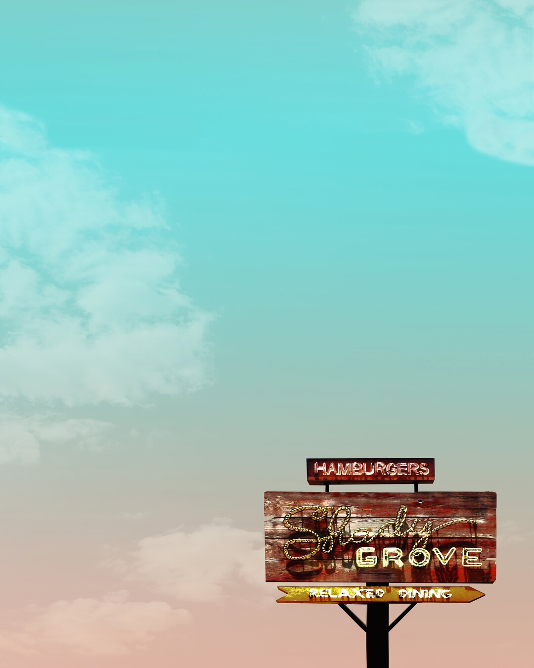 Shady Grove 8x10 Austin Texas Betsy Crum Sort of Cool Art - Etsy