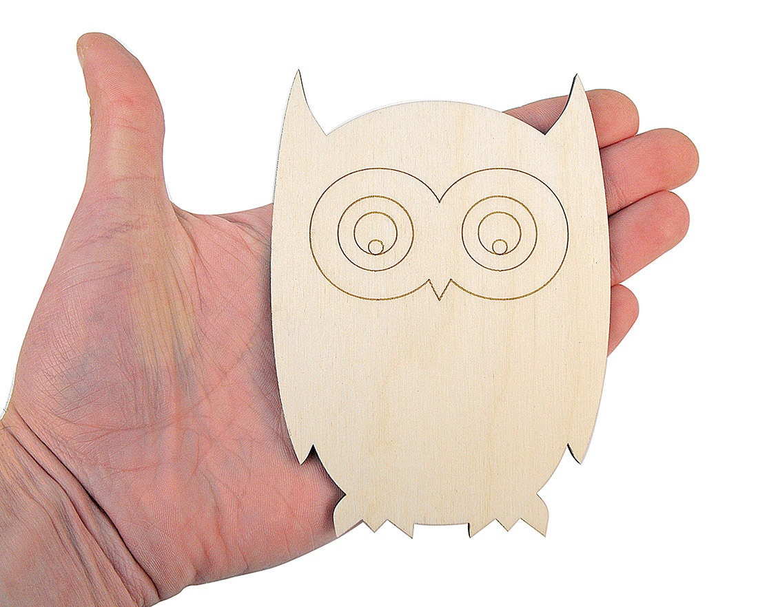 Wooden Owl 12cm Shape Owl Shapes Art Projects Craft | Etsy