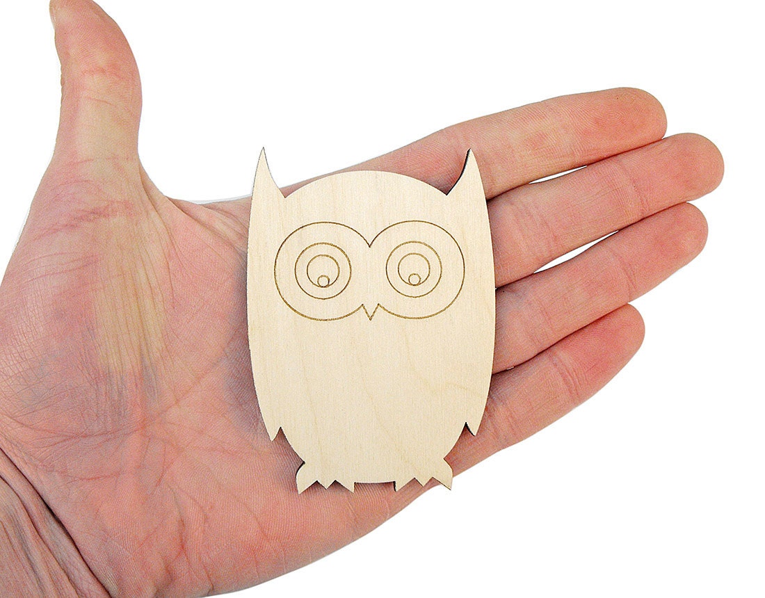 Wooden Owl 8cm Shape Owl Shapes Art Projects Craft | Etsy