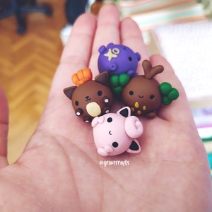 Pokemon Mini Kawaii Polymer Clay Pendant Handmade Anime Video Games ...