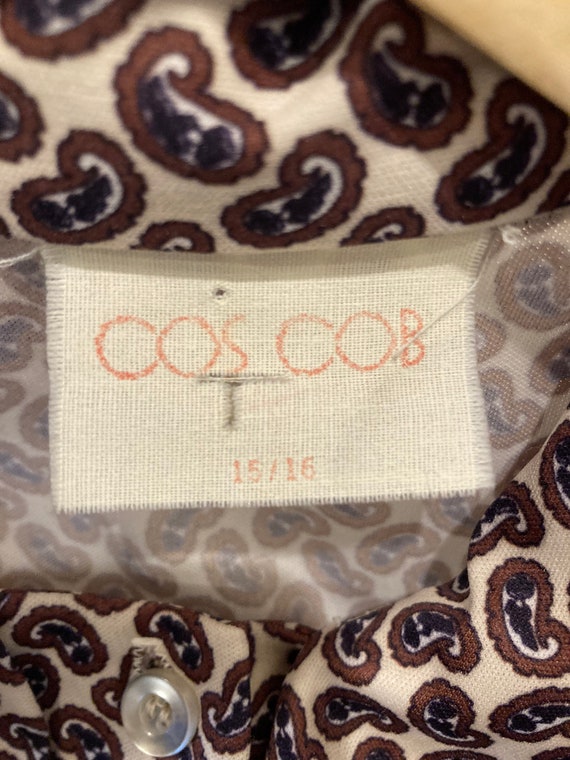 1970s Cos Cob Tie Front Blouse - Gem