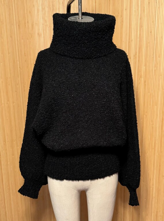 80s Kitty Hawk Batwing Nubby Turtleneck Pullover Swea… - Gem