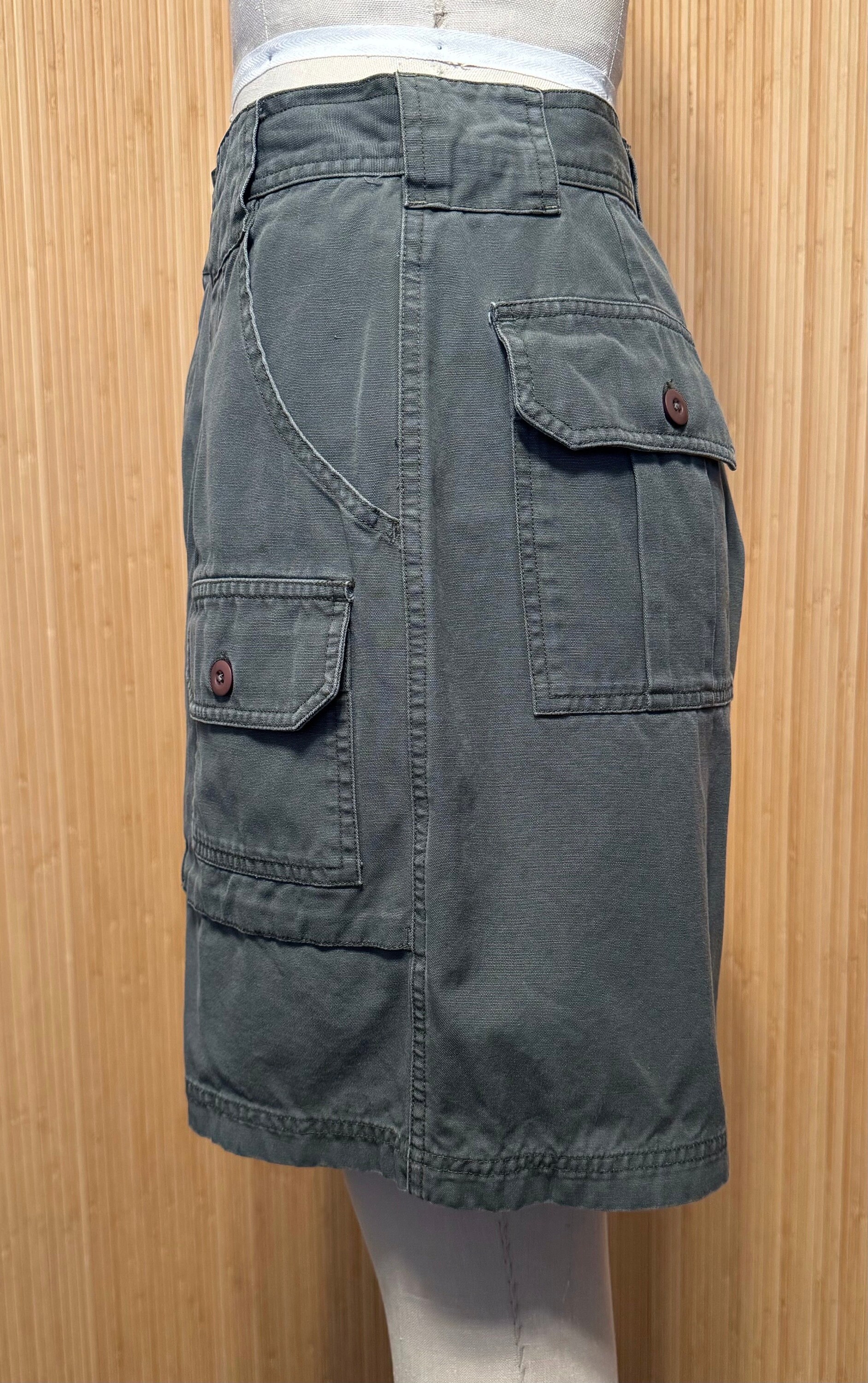 Vintage Olive Green Multi-pocket Camp Shorts - Etsy