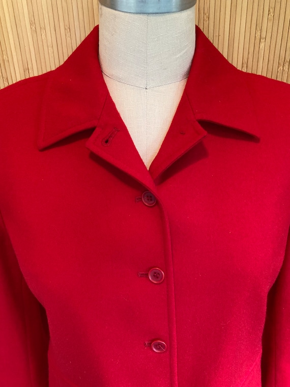 Vintage Red Pendleton Cropped Blazer - Gem