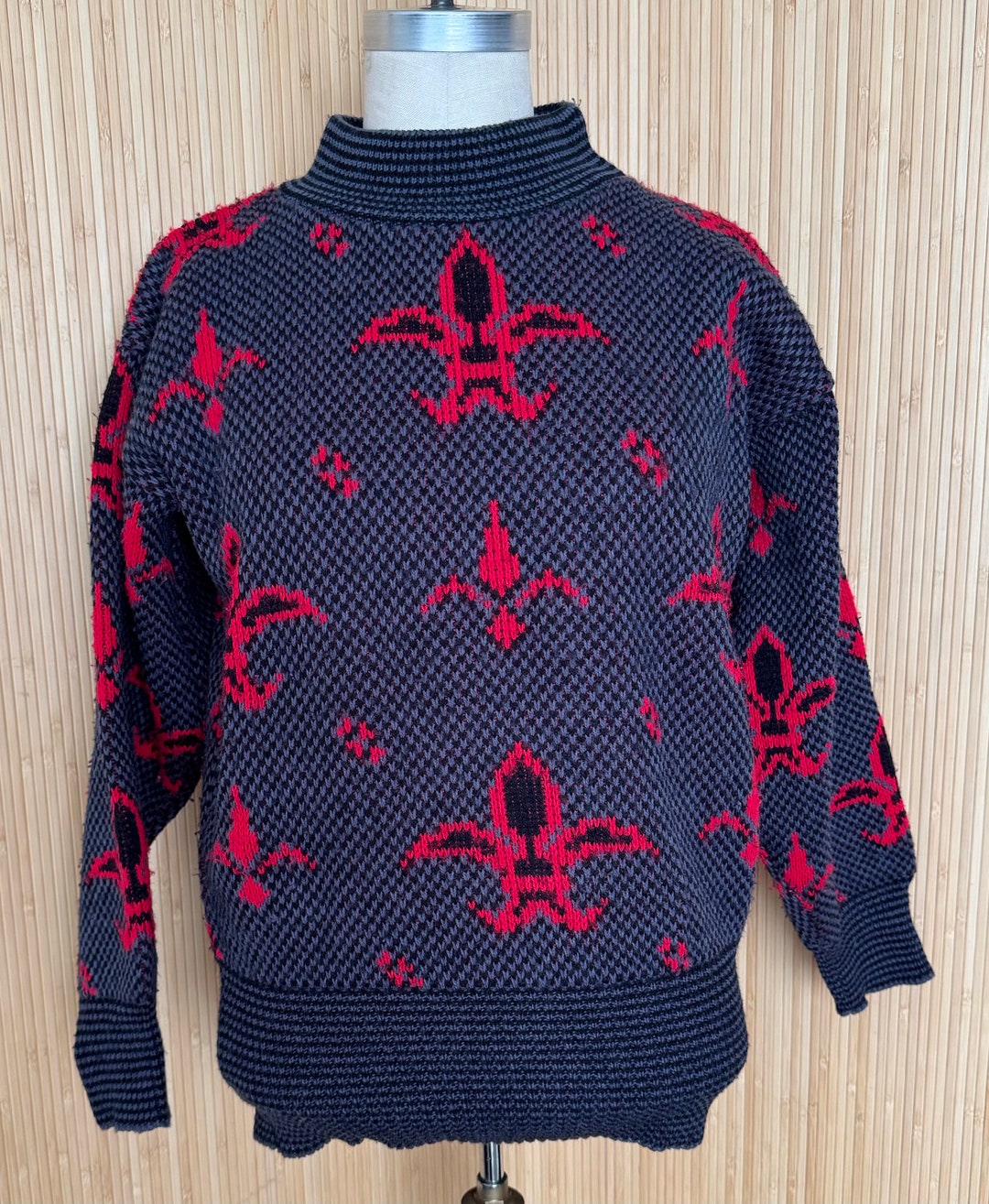 Jason Maxwell Fleur De Lis Sweater - Etsy