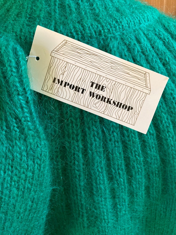 1980s The Import Workshop Emerald Green Sweater NWT - Gem