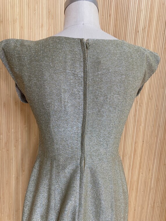 1960s Cathy Gray Metallic Gold Dress & Jacket - Gem