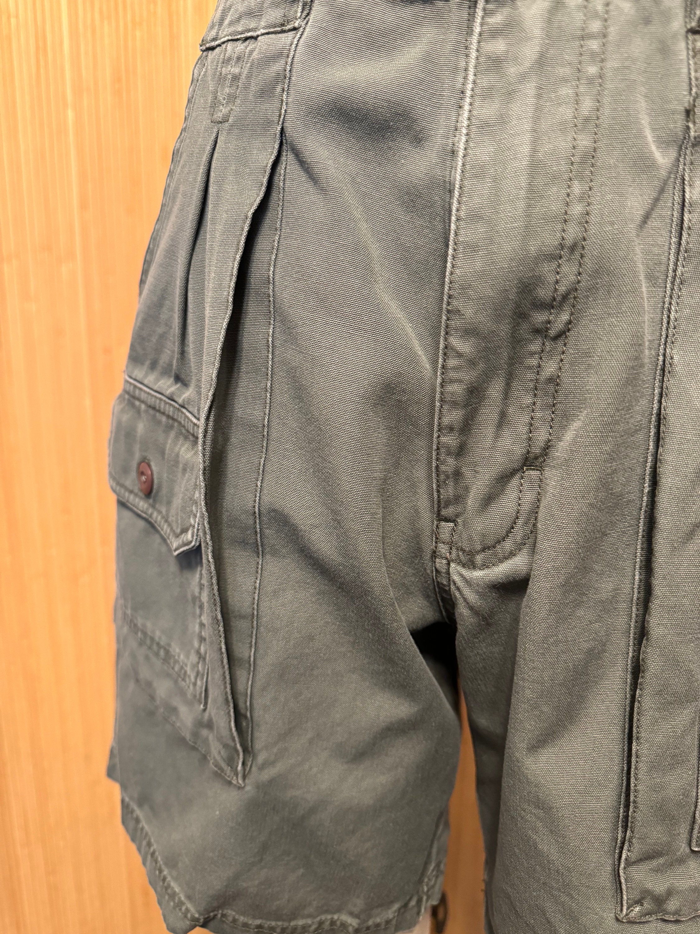 Vintage Olive Green Multi-pocket Camp Shorts - Etsy
