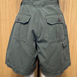 Vintage Olive Green Multi-pocket Camp Shorts - Etsy